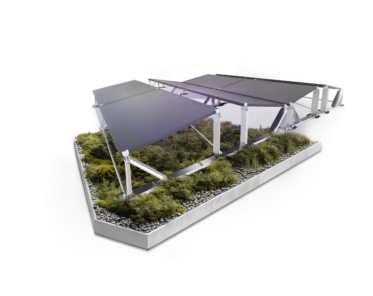PMT EVO GREEN – PV-Unterkonstruktion für Gründächer